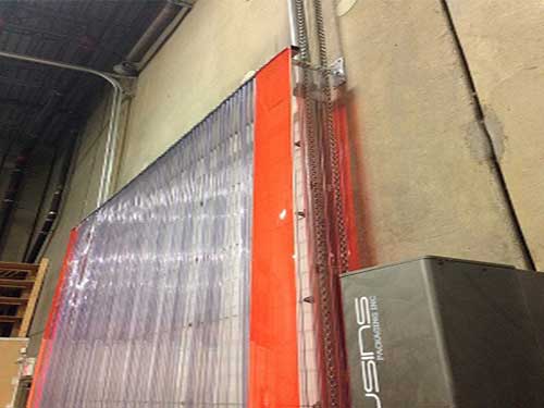 Industrial Strip Door Curtain Kit - Covers Up To 120" W X 120" H ...